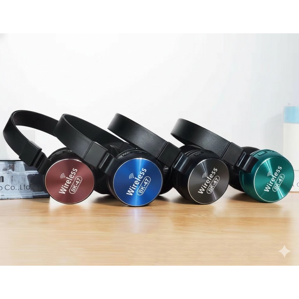 Jual Headphone Wireless BK47 – Headset Bluetooth | Shopee Indonesia