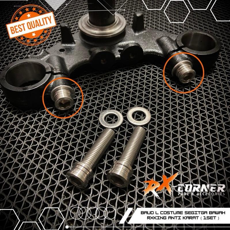 Jual Baut Baud L Custome Stainless Segitiga bawah ( 1Set ) | Shopee ...