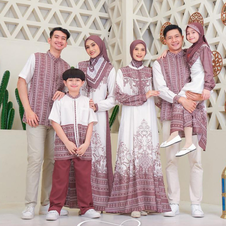Jual KEKE Sarimbit Abaya Gamis Koko Couple Keluarga Motif Terbaru 2026 ...