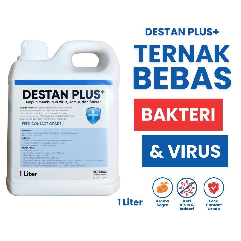 Jual Desinfektan Kandang 1 Liter - Destan Plus 1 L - Desinfektan BKC 10 ...