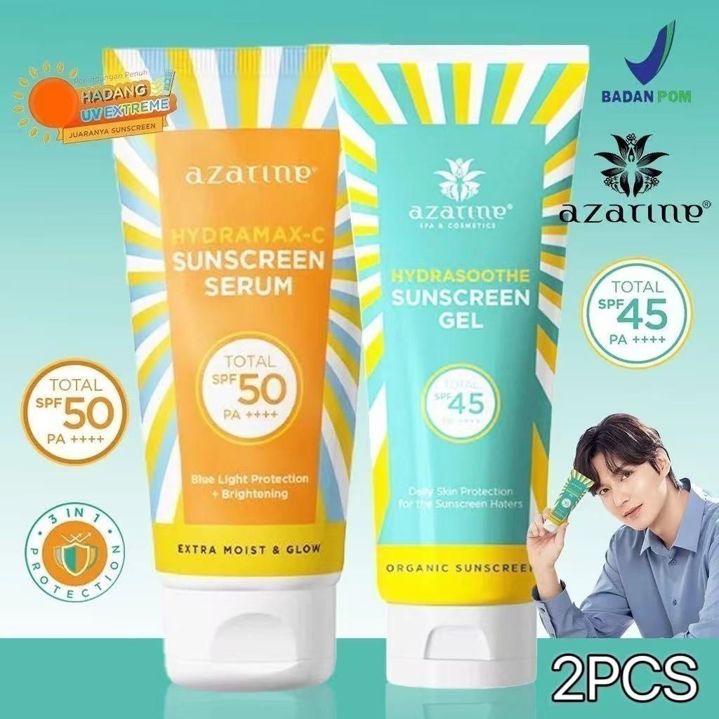 Jual Azarin Sunscreen [Gel] Hydrasoothe SPF45 PA+ 50ml / Hydramax-C ...