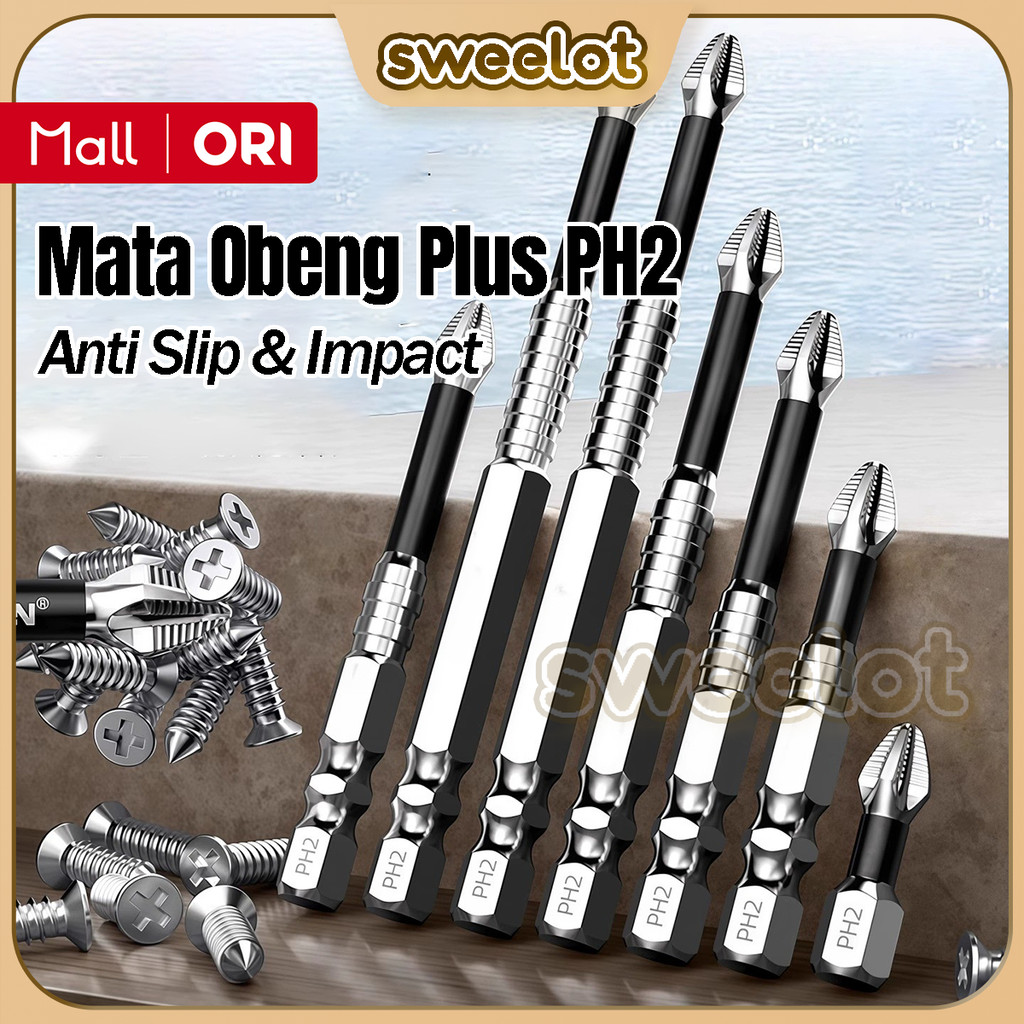 Jual Mata obeng Phillips anti selip, set mata obeng heksagonal untuk ...