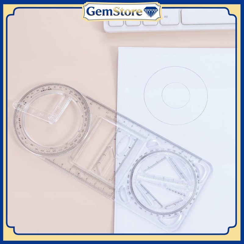 Jual Alat Gambar Geometri Ruler Multifungsi Rotary Dapat Membuat ...