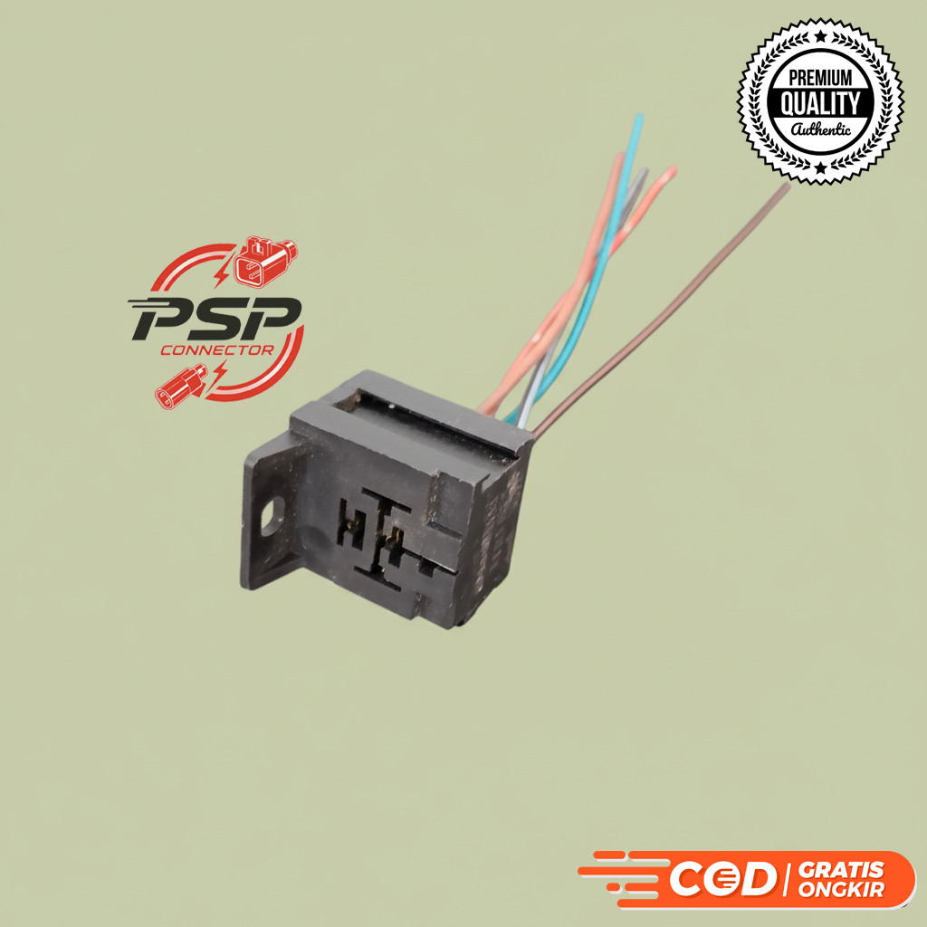 Jual Socket - Soket Relay Bangku Klakson dan Lampu kabel Relay 5 Pin ...