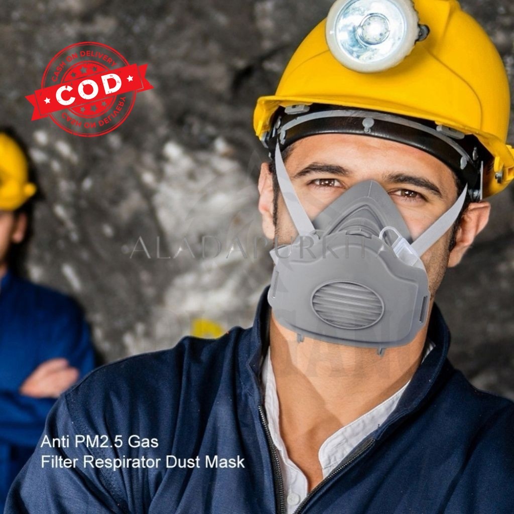 Jual Masker Gas Respirator Industrial Mask Anti Virus Debu Racun Udara ...