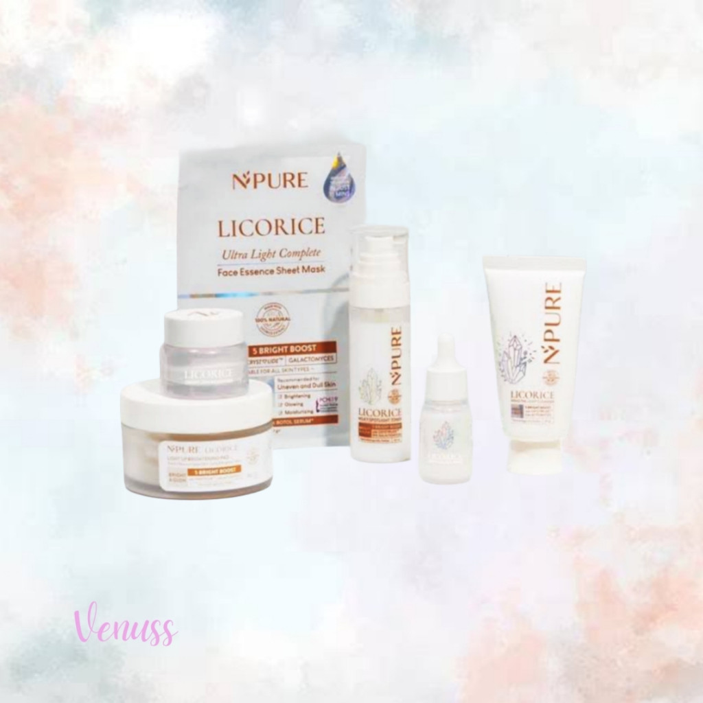 Jual npure licorice series | licorice light up brightening pad 30pads ...