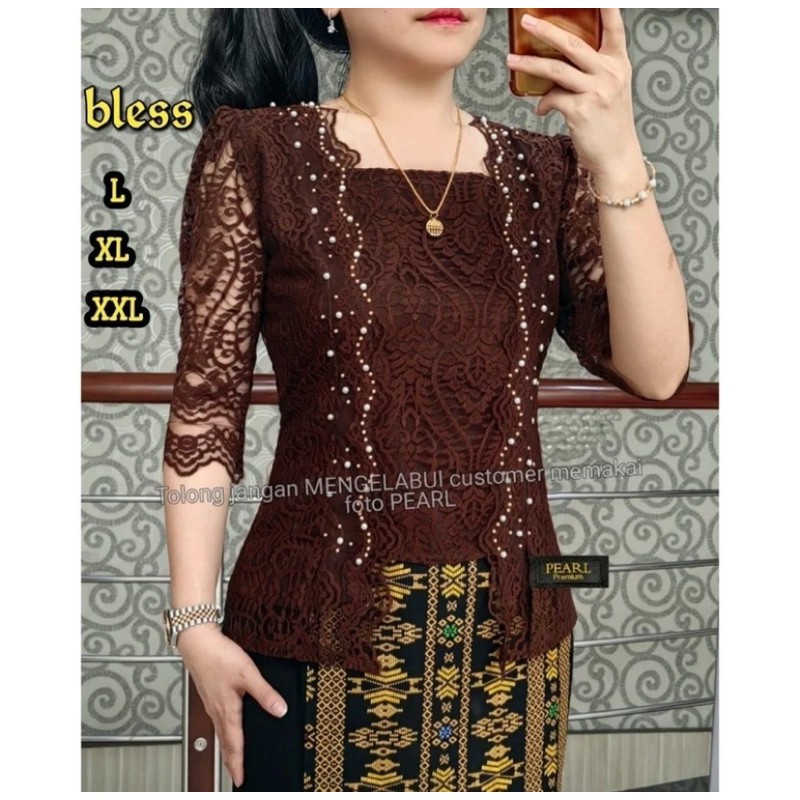 Jual NJ BLUS BROKAT PREMIUM/ BLUS PESTA/KEBAYA PESTA | Shopee Indonesia