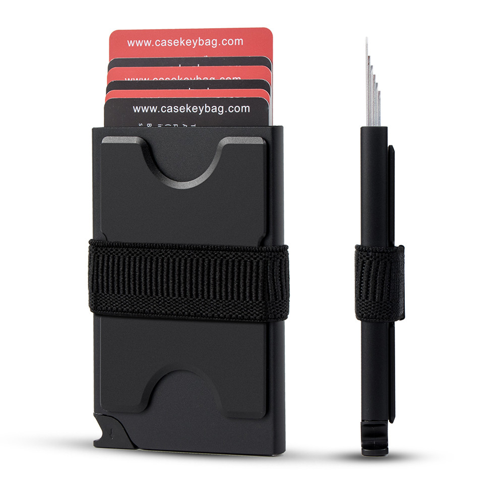 Jual CASEKEY RFID Blocking Minimalist Metal Pop Up Wallet Slim ...