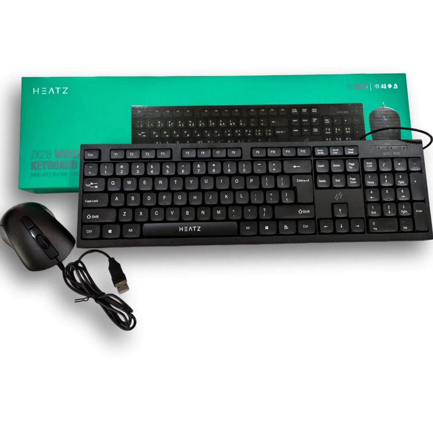 Jual Model Heatz Zk28 Wired Keybaord Mouse combo -HRCB170 | Shopee ...