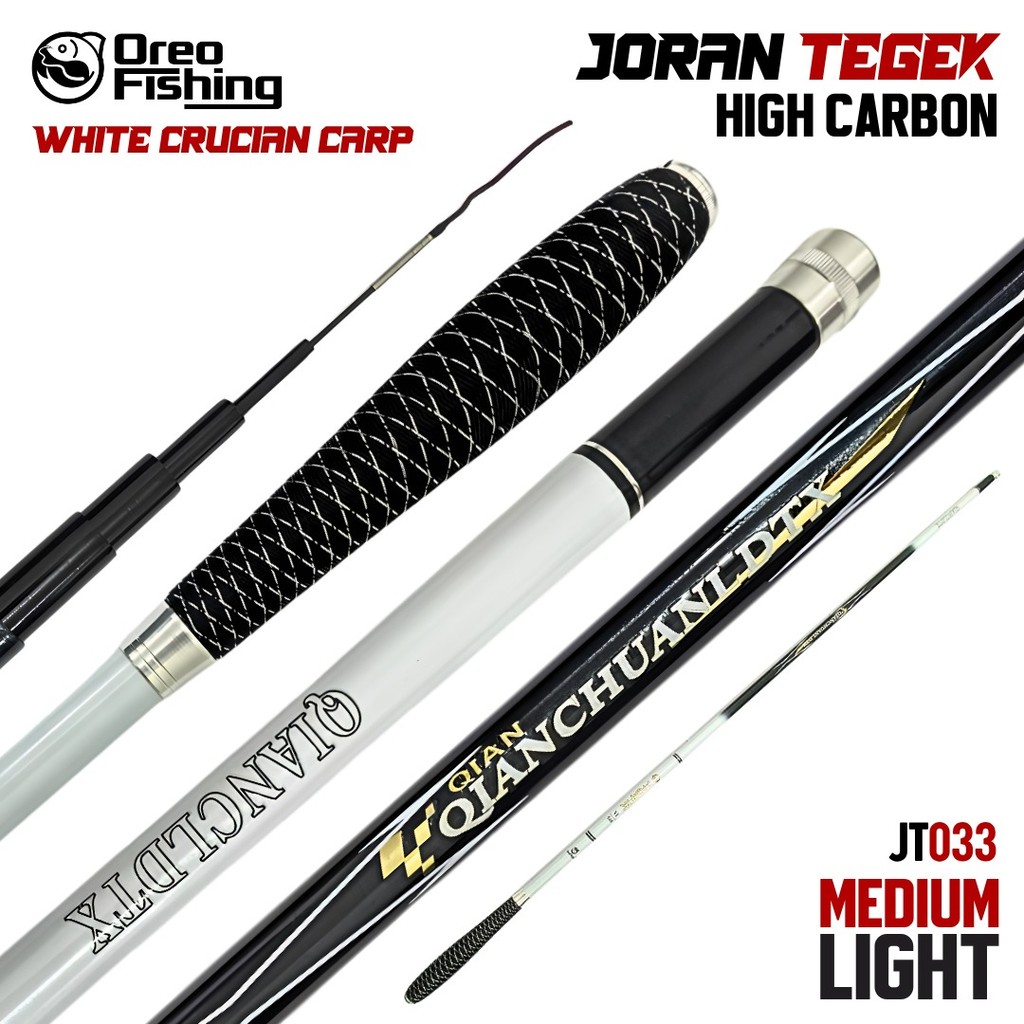 Jual Oreo Fishing Joran Pancing Tegek White Crucian Carp High Carbon ...