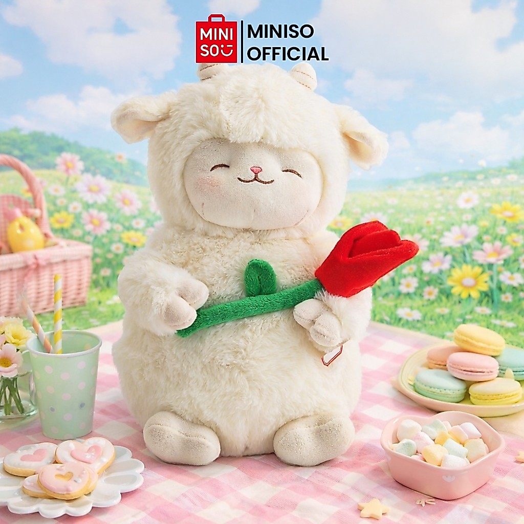 Jual MINISO TOY - Miniso Plush Toy Mainan Mewah Sheep Series Standing ...