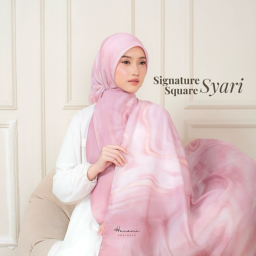 Jual SYARI Signature Square by Hanami - Jahit Tepi Hijab Motif Jumbo ...
