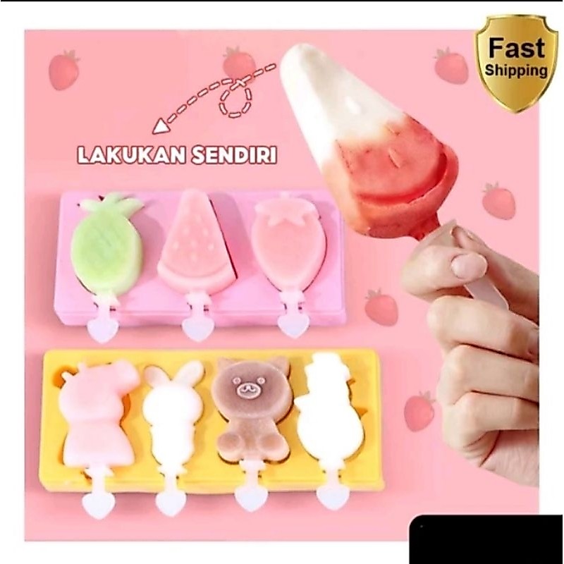 Jual cetakan es krim coklat puding jelly bahan silikon | Shopee Indonesia