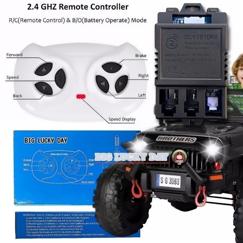 Jual ⚡Ready⚡ Remot Mobil Aki Mainan Anak JR Remote Control Mobilan ...