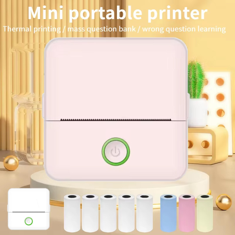 Jual X6 mini HD printer portable sticker label Printer Bluetooth pocket ...
