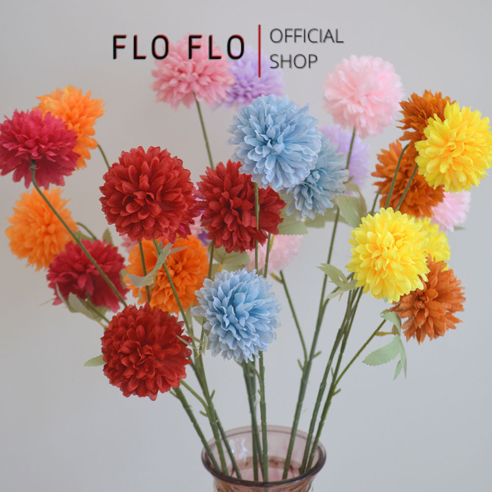 Jual FLO FLO - C08 DOLOMIAEA 65cm Artificial Bunga Mawar 3 Cabang 3 ...