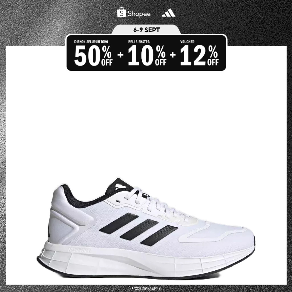 Jual adidas Running Duramo 10 Shoes Men White HQ4130 | Shopee Indonesia