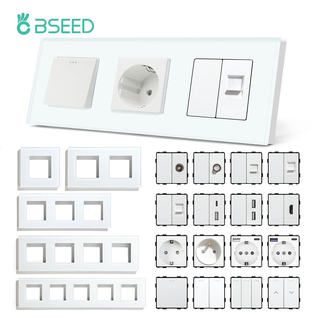 Jual BSEED Mechanical Button Switches TV ST CAT5 RJ45 Plug Type-c USB ...
