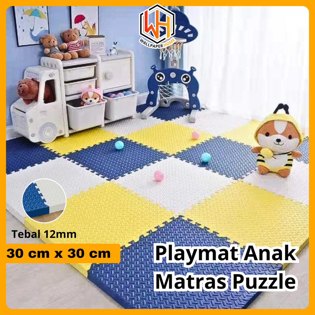 Jual Matras Puzzle Evamat Karpet Anak Playmat Matras Bayi Karpet ...