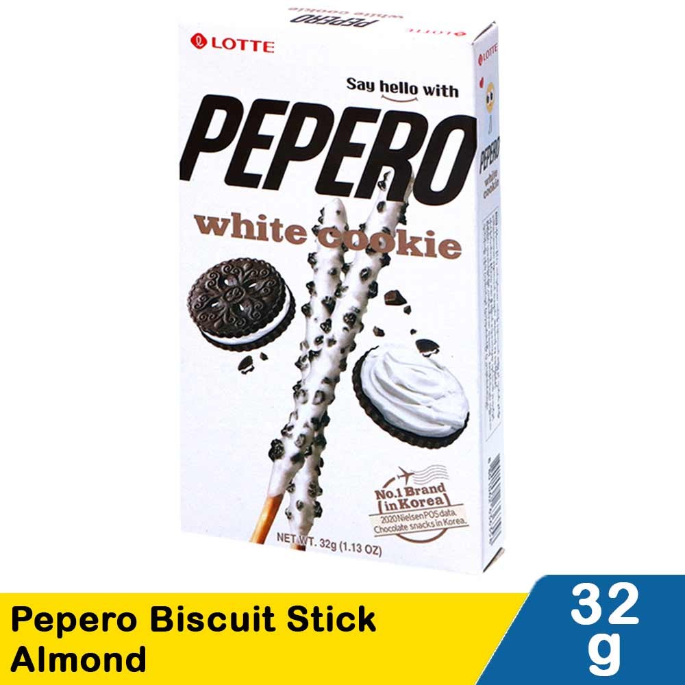 Jual LOTTE PEPERO BISCUIT STICK WHITE COOKIE 32g | Shopee Indonesia