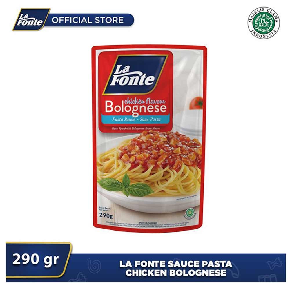 Jual LA FONTE PASTA SAUCE CHKN BOLOGNESE 290g | Shopee Indonesia