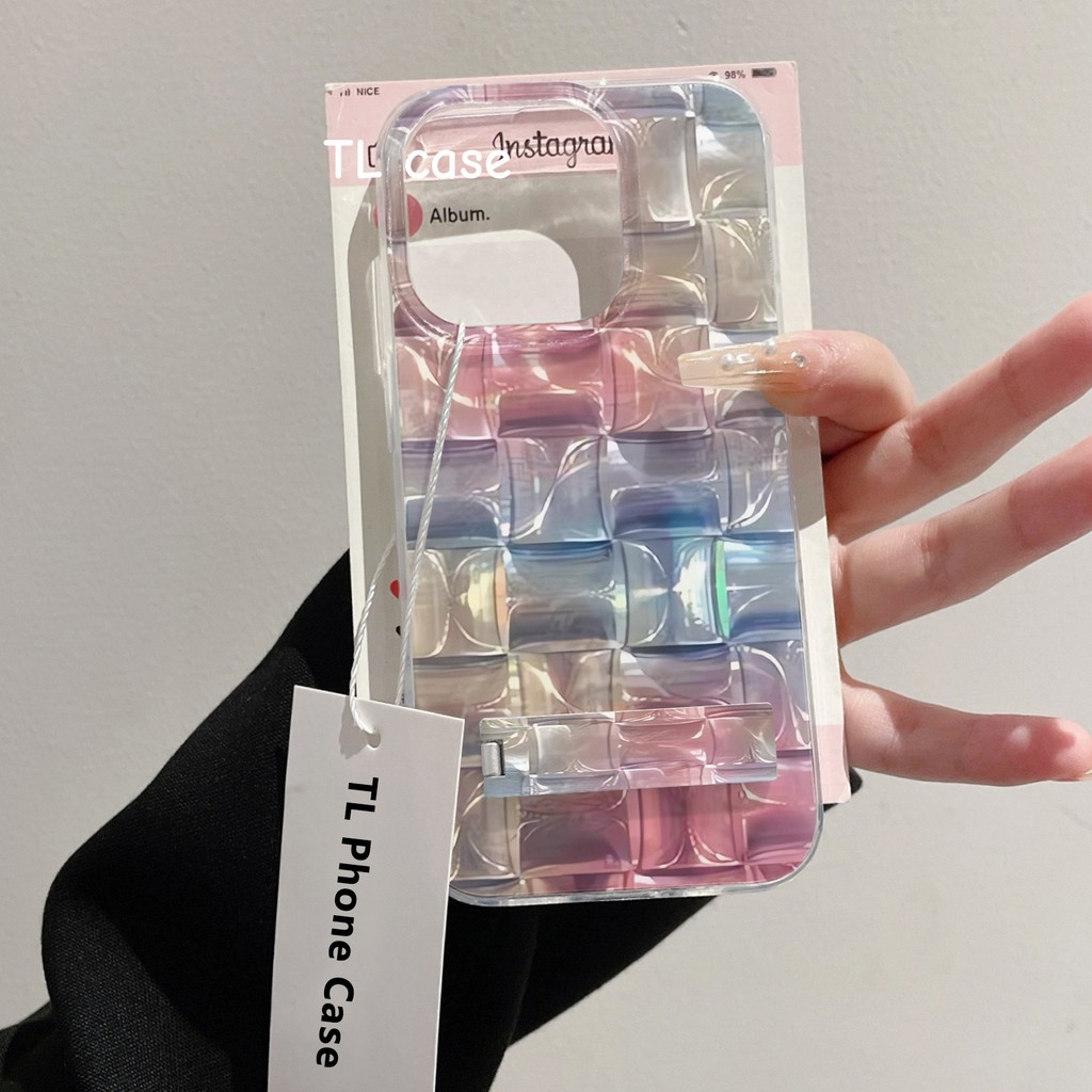 Jual case iPhone 11 Laser shading dengan stand Casing ponsel cocok ...