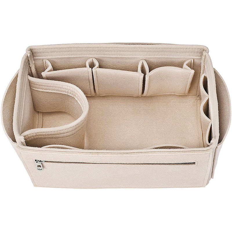 Jual M/L/XL Thick Felt Insert Liner Purse Organiser Pouch Handbag Tote ...