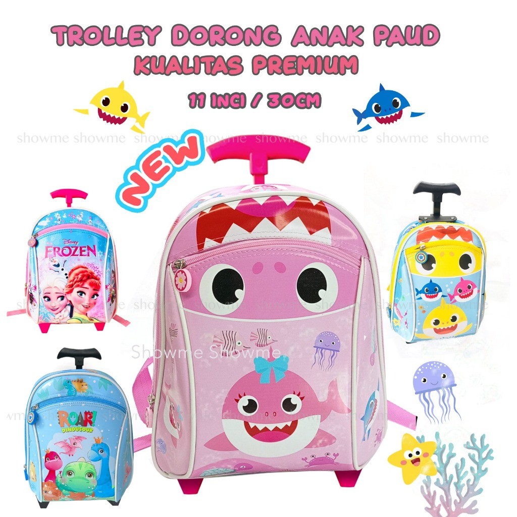 Jual SHOWME TAS ANAK SEKOLAH TROLI - TROLLEY DORONG ANAK PAUD - PLAY ...