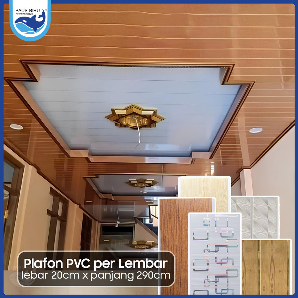Jual Paus Biru - Plafon PVC Lembaran 290x20 Cm Motif Rumah Kamar Ruang ...