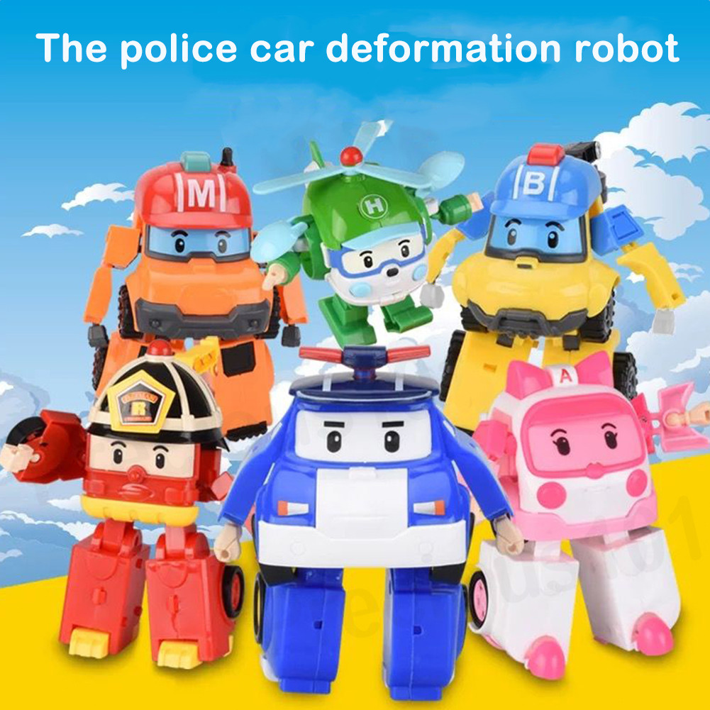 Jual Mainan Model Robot Baru Yang Dapat Diubah, Robocar Poli, Yang ...