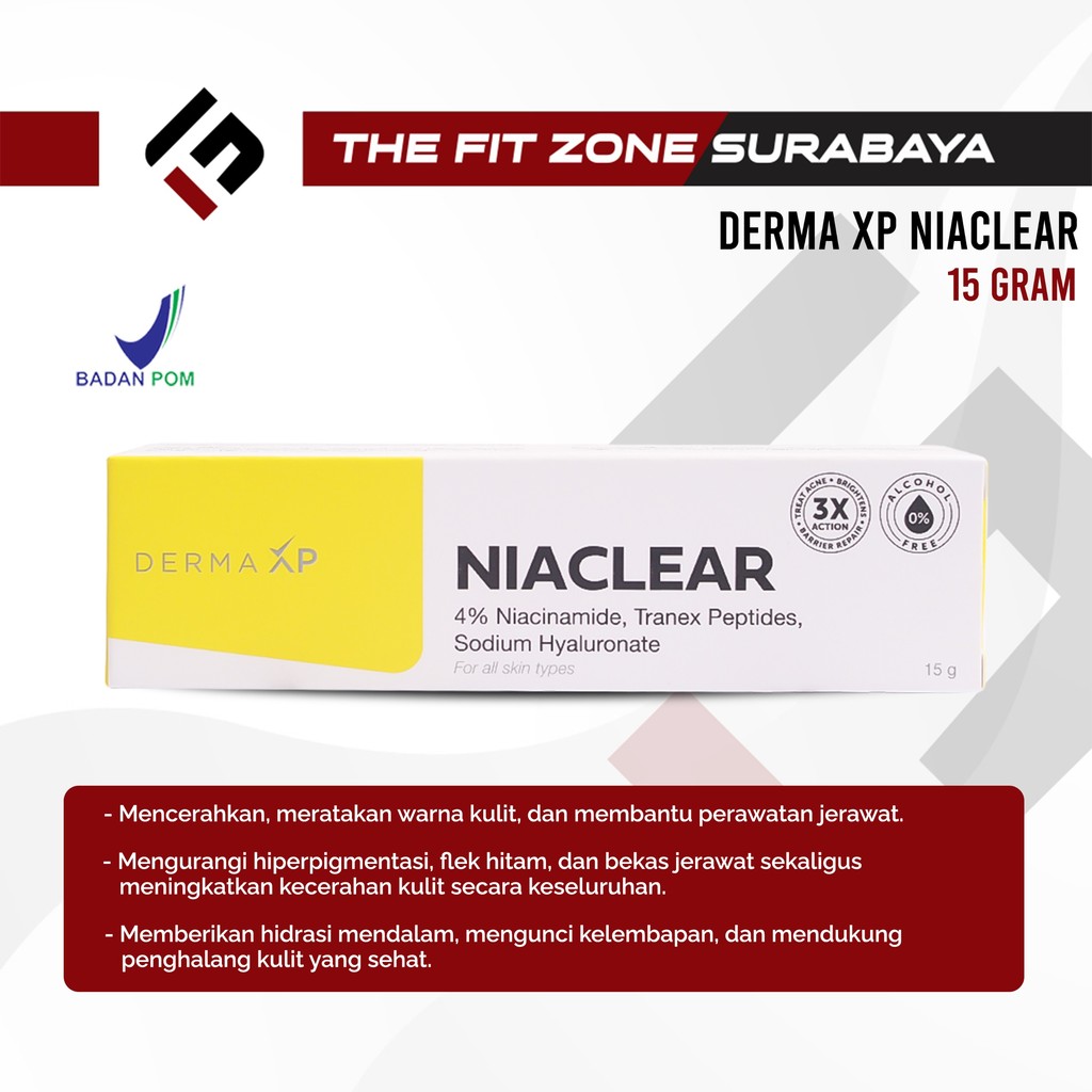Jual DERMA XP Niaclear Niacinamide 4% Tranex Peptides Sodium ...