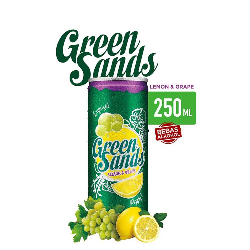 Jual GREEN SANDS SOFT DRINK LEMON & GRAPE 250mL | Shopee Indonesia