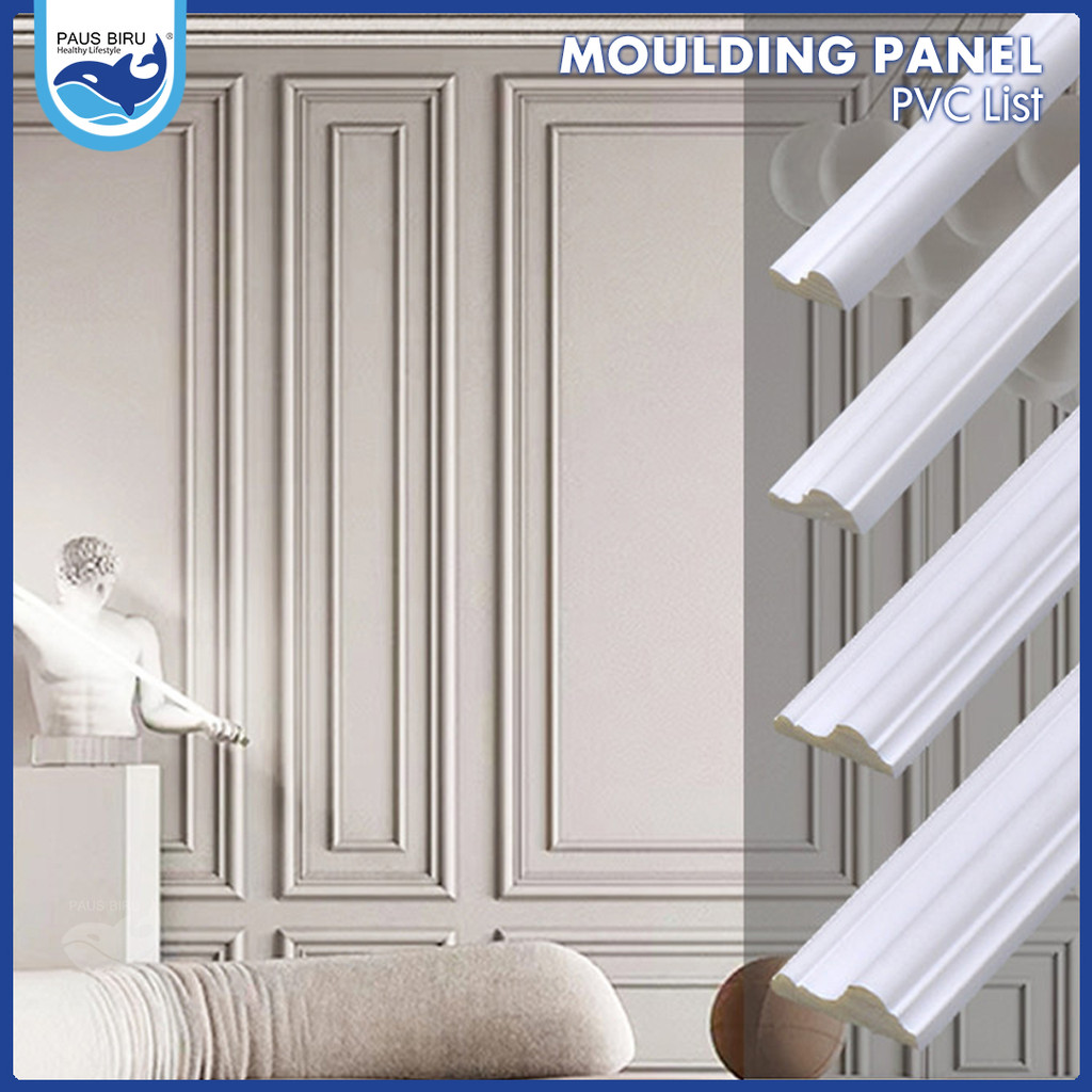 Jual Paus Biru - Moulding Panel PVC List Profil Dekorasi Hiasan Dinding ...