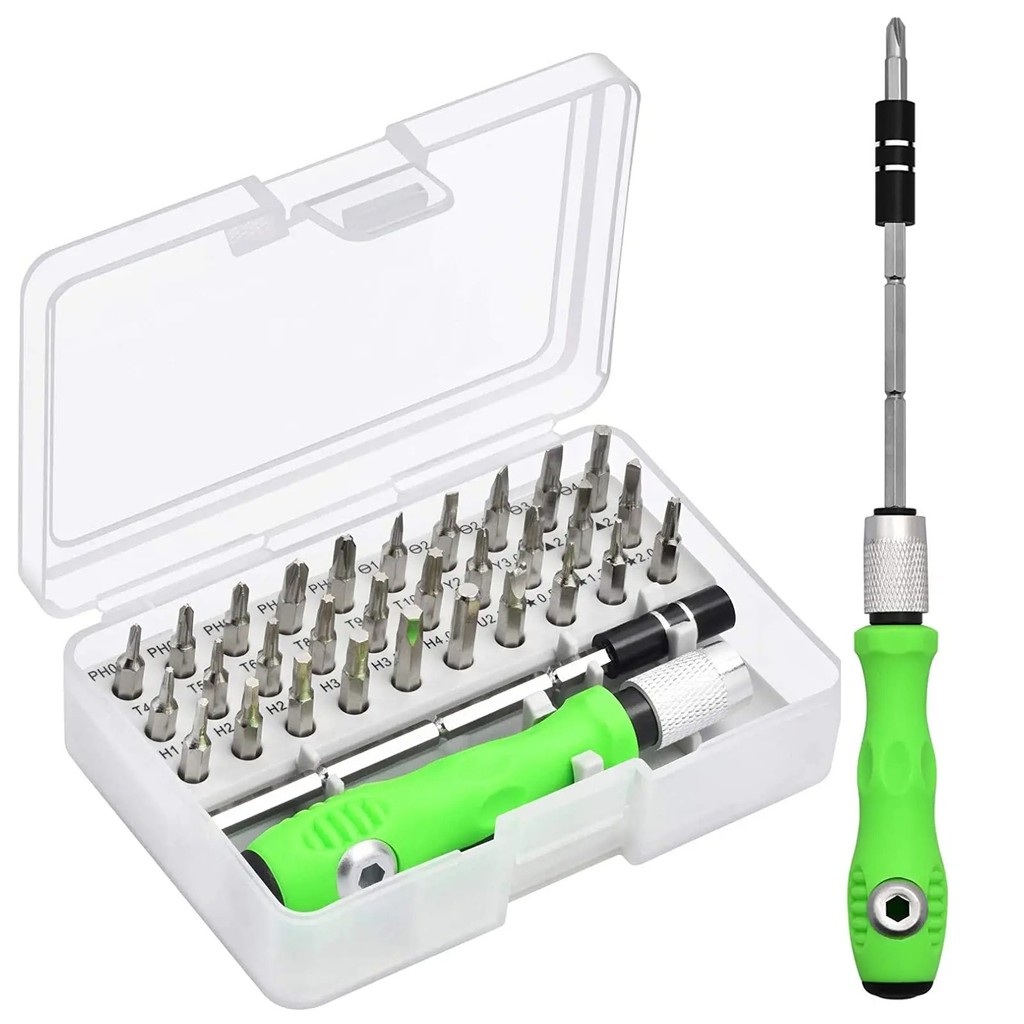 Jual TEKIRO Obeng Set 32 in 1 Magnet Obeng Handphone Laptop Obeng 32 in ...