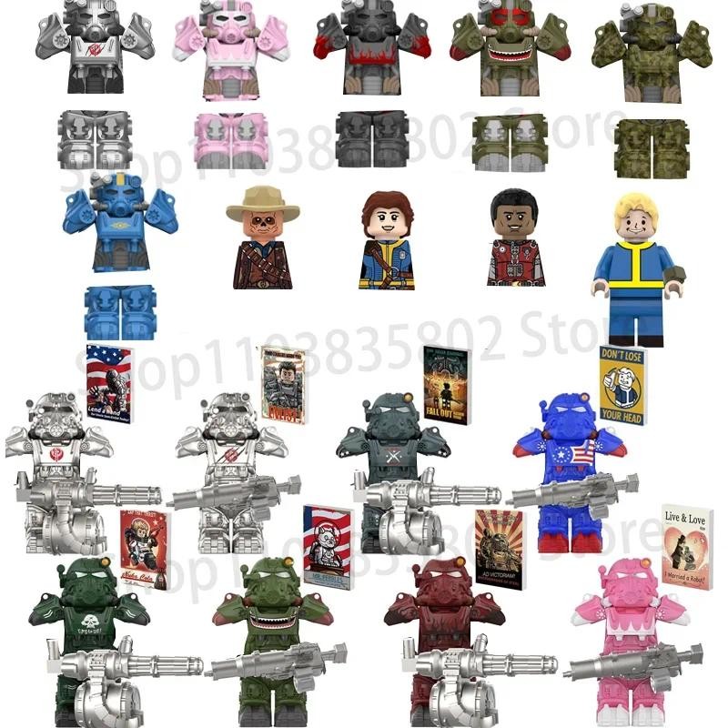 Jual BoS Game T60 Power Armor Army Officers Solers Figure Maine gun ...