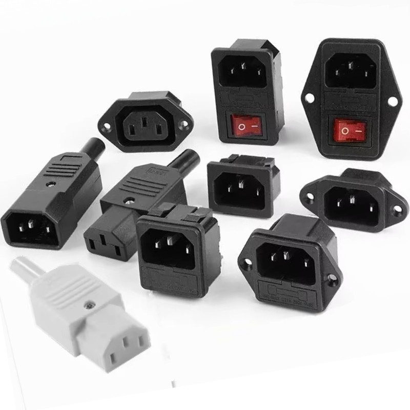 Jual Black CE IEC320 C13 C14 AC Power Panel Socket PDU UPS Rewirable ...