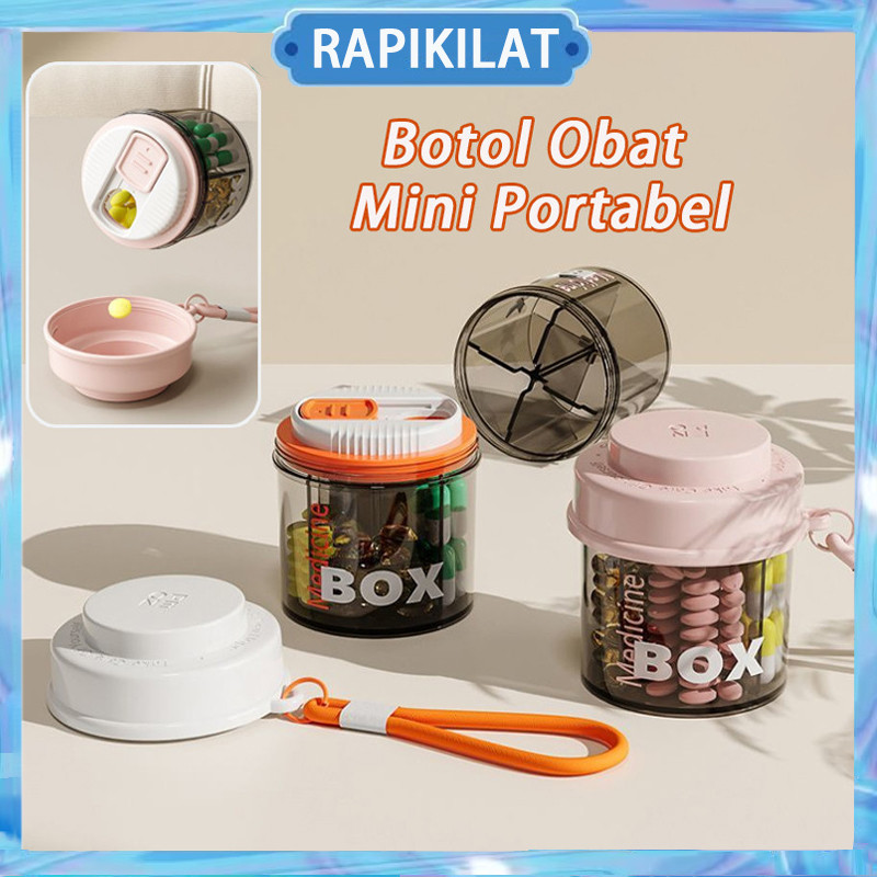 Jual Botol Obat Mini Portabel/Kotak Obat Portabel Tujuh Hari Seminggu ...