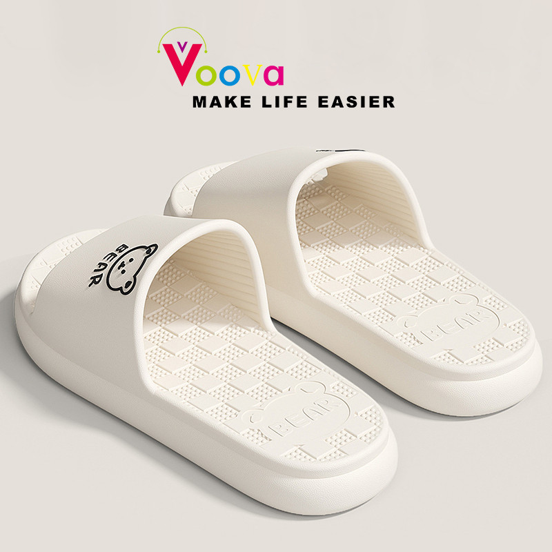 Jual VOOVA Sandal Selop Motif Beruang Wanita /Sandal Pria Tebal/ Sol ...