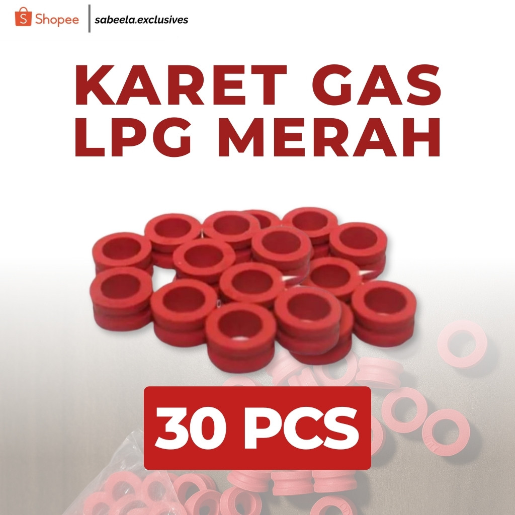 Jual ( 30 PCS ) Karet gas merah SNI awet tahan panas Pengaman Seal ...
