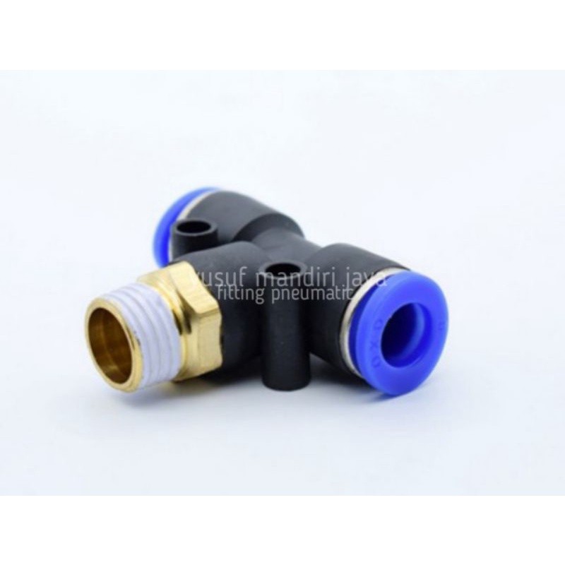 Jual fiting pneumatic-sambungan selang T 8mm-3/8" | Shopee Indonesia