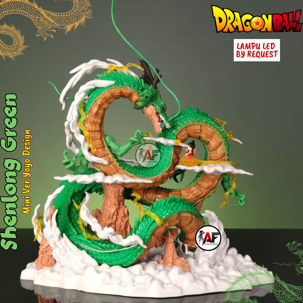 Jual Statue Action Figure Shenlong Green & Gold YOYO Studio mini 22cm ...