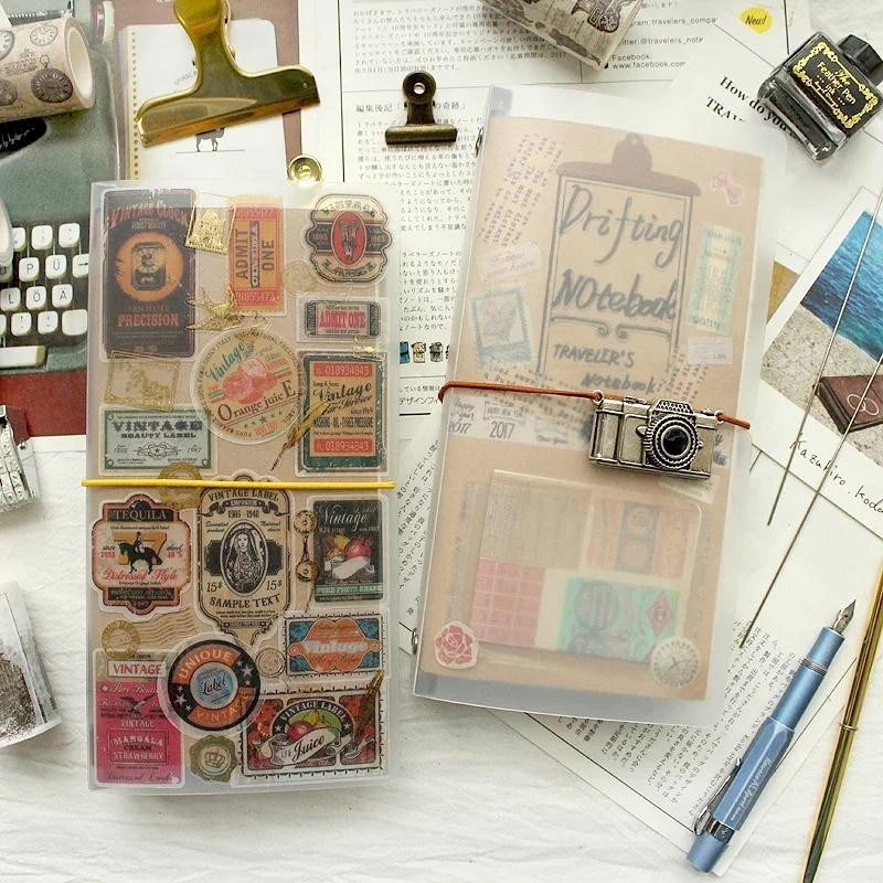 Jual Fromthenon PVC Travelers Notebook Filler Paper Folder Transparent ...