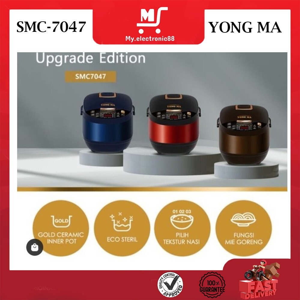 Jual RICE COOKER DIGITAL YONGMA MAGIC COM 2 LITER SMC 7047 SMC7047 ...