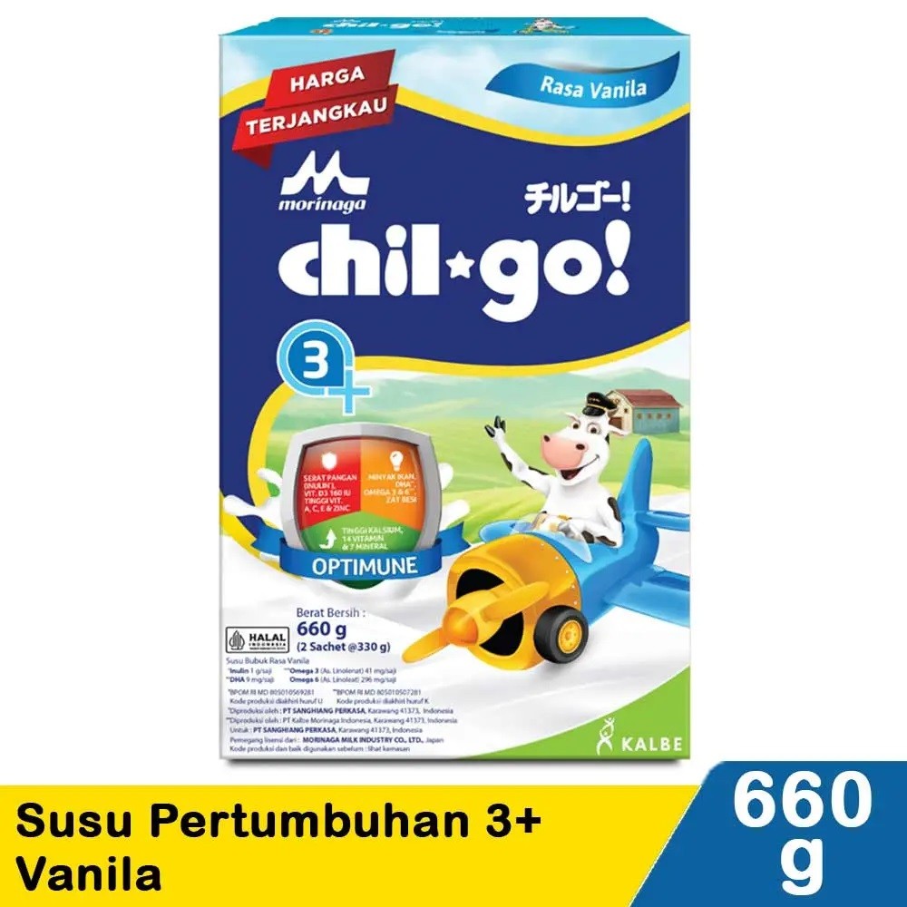 Jual CHILGO 3+ SUSU PERTUMBUHAN VANILA 660g | Shopee Indonesia