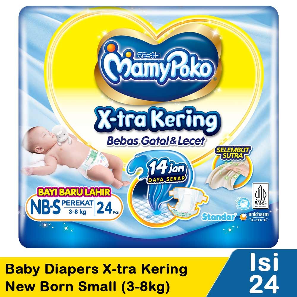 Jual MAMY POKO BABY DIAPERS STANDAR 24'S TIPE PEREKAT SMALL | Shopee ...