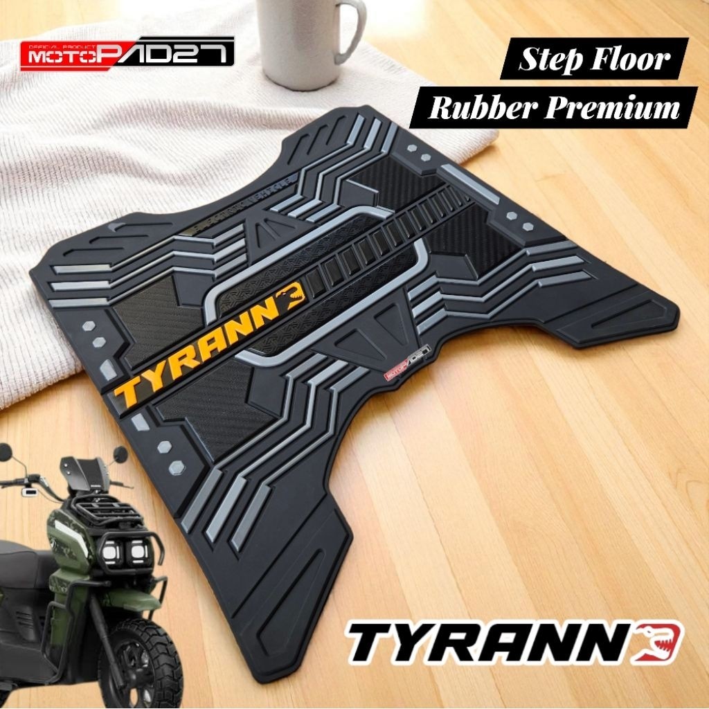 Jual Motopad27 Premium Step Floor Karpet Tyranno Motor Listrik Tyranno ...