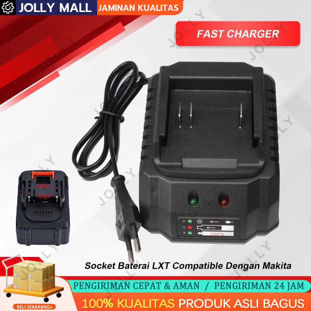 Jual Charger Makita Lithium Bor 21V Fast Charger Adaptor Casan Cas ...