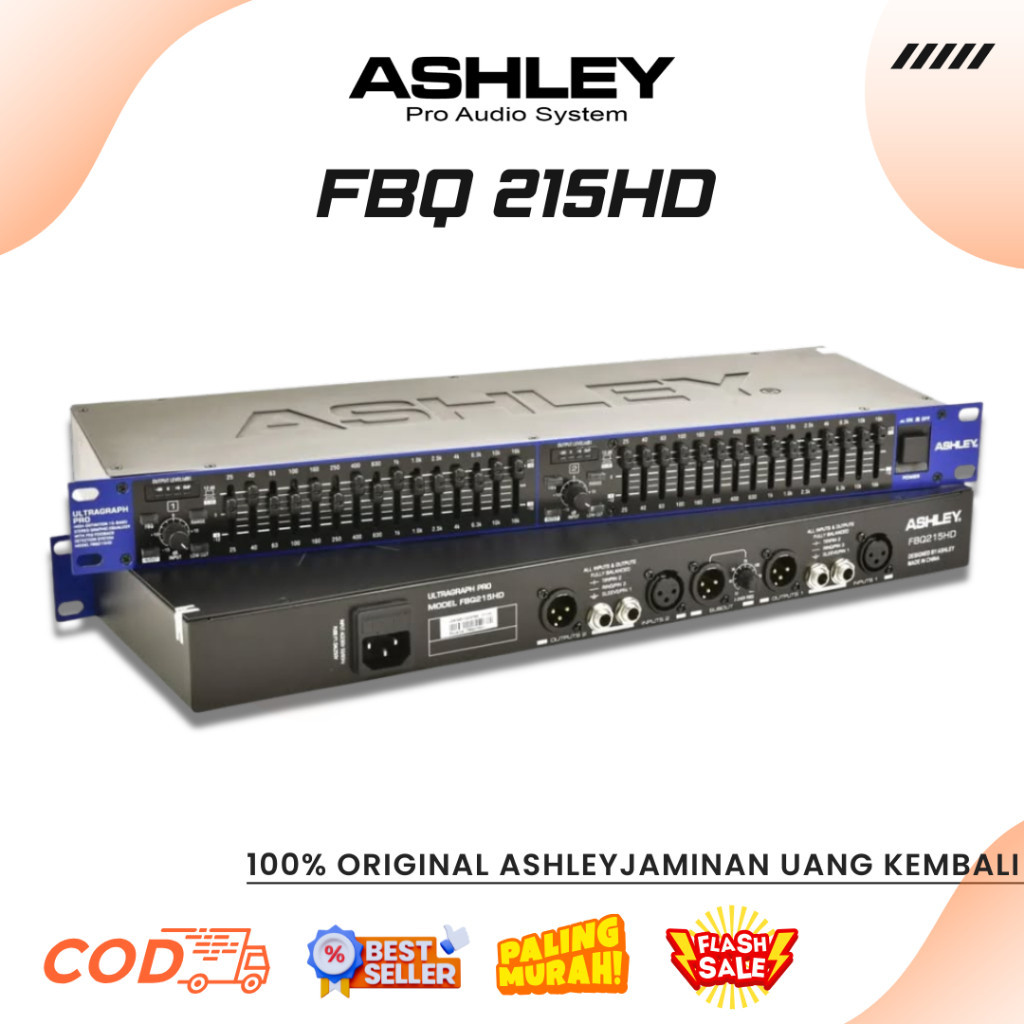 Jual Equalizer Ashley FBQ 215HD EQ with Feedback Detection | Shopee ...