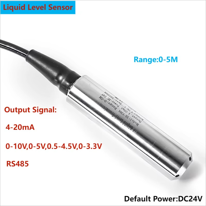 Jual 3m 5m to 4-20mA Liquid Level Transmitter RS485 Water Level ...