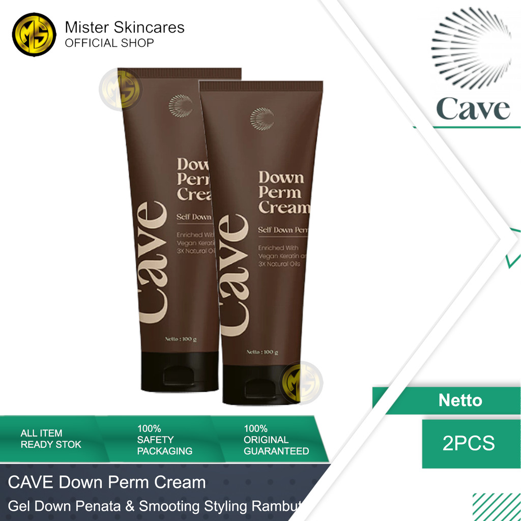 Jual [PAKET 2 PCS] Cave Down Perm Cream 100 gr - Gel Down Penata dan ...